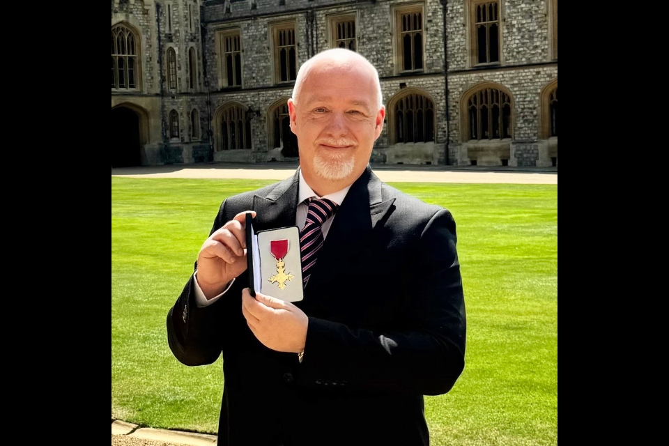 Professor Andy Levers receives OBE at Windsor Castle - Digital ...